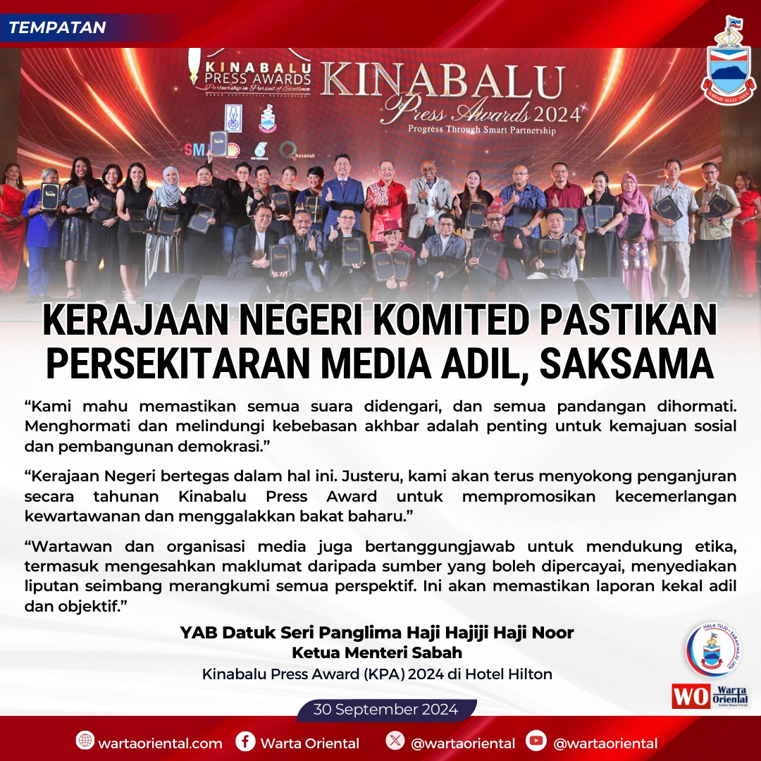 Kerajaan Negeri komited pastikan persekitaran media adil dan saksama ...